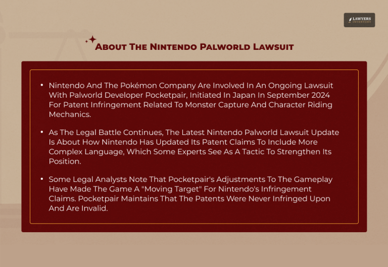 Nintendo Palworld Lawsuit Update [Comprehensive Guide]